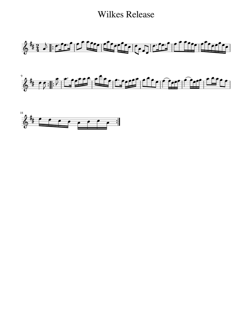 Wilkes Release Sheet music for Piano (Solo) | Musescore.com