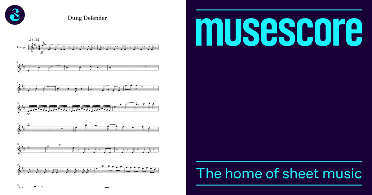 Dung Defender Sheet music for Trumpet other (Solo) | Musescore.com
