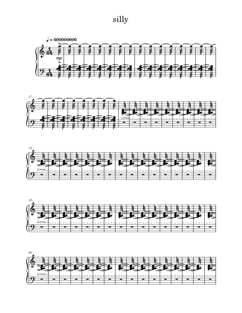 silly Sheet music for Piano (Solo) Easy | Musescore.com