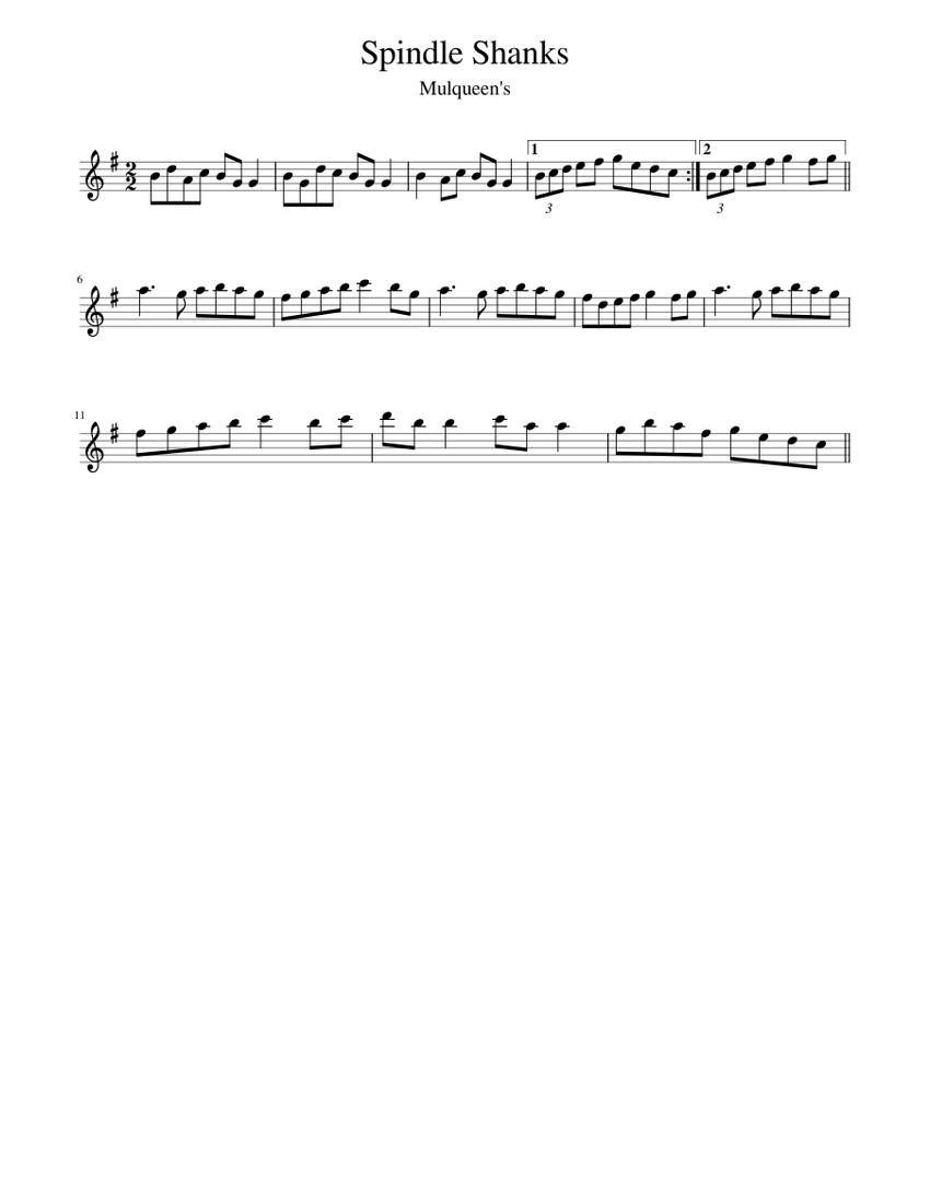 Spindle Shanks Sheet music for Piano (Solo) Easy | Musescore.com