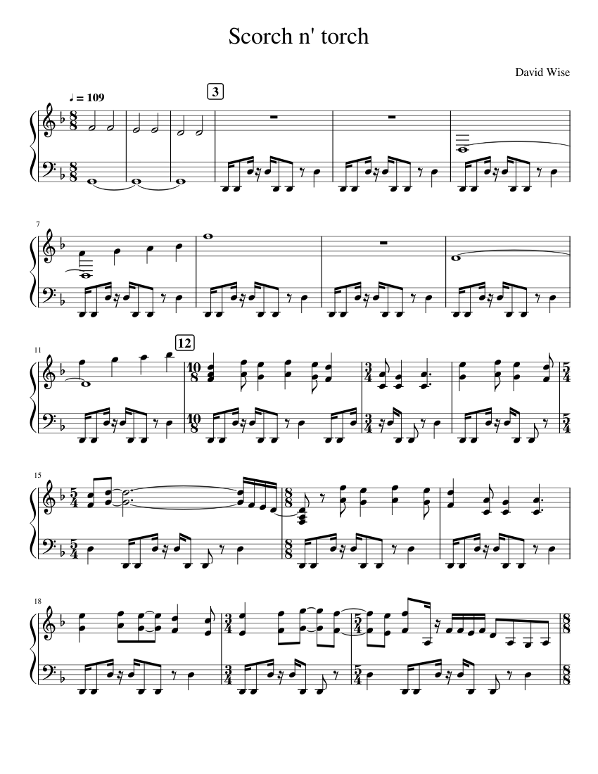 Scorch n' torch Sheet Music for Brass group (Solo) | MuseScore.com