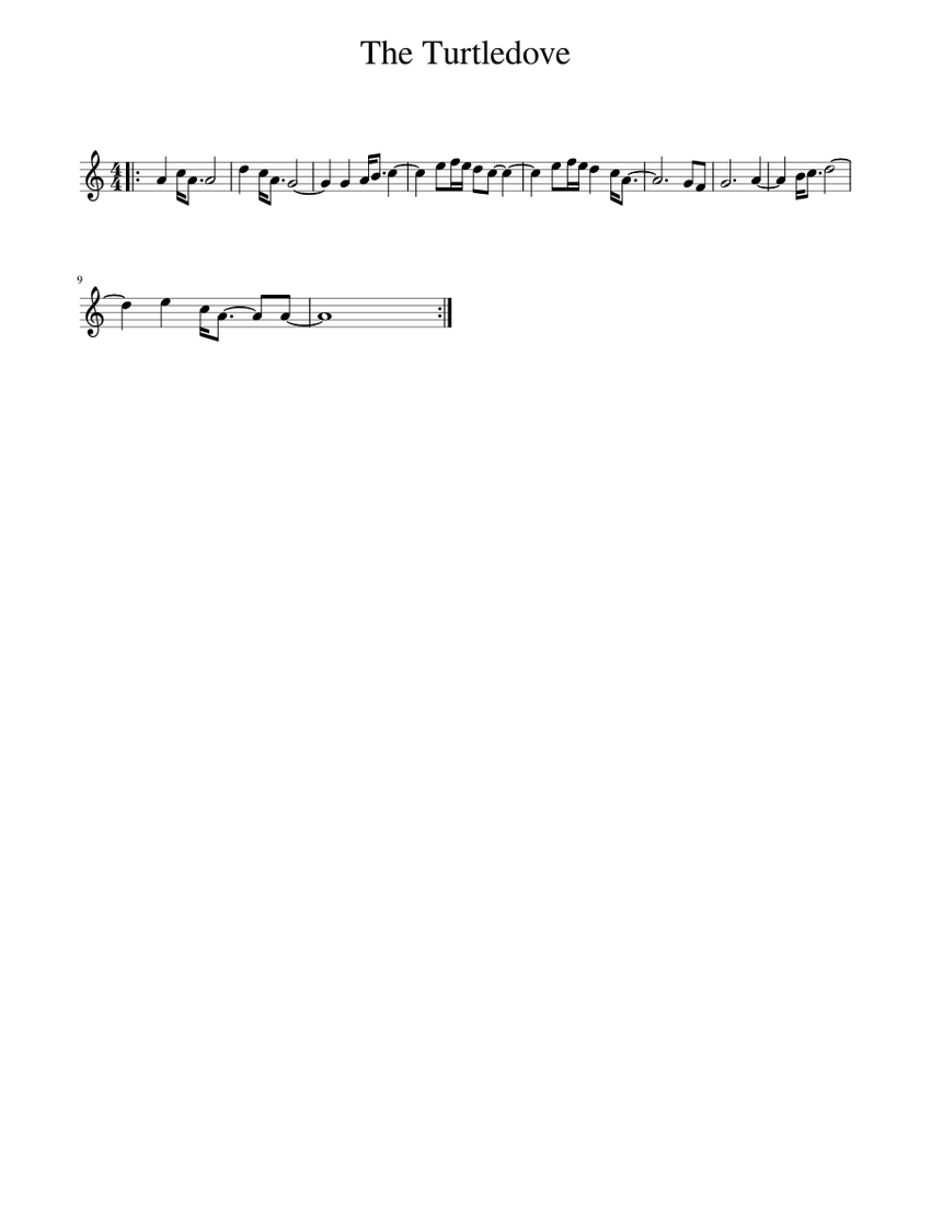 The Turtledove Sheet music for Piano (Solo) | Musescore.com