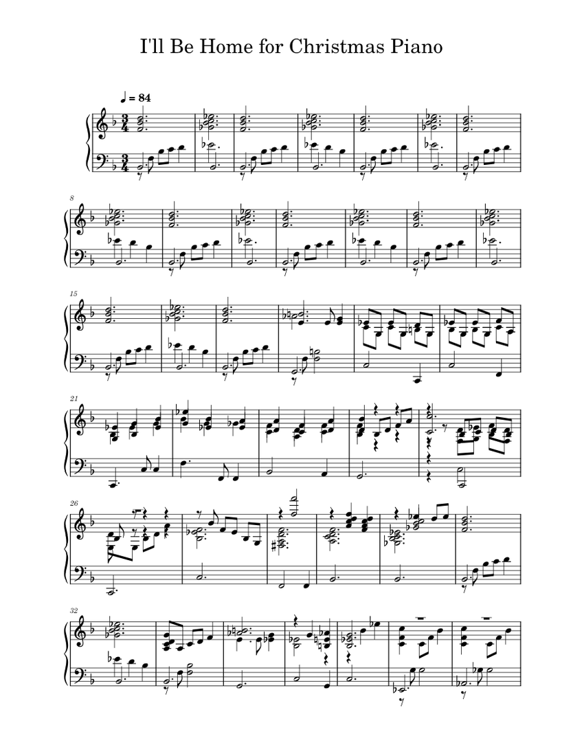 Christmas Piano Acc Sheet Music for Piano (Solo) | MuseScore.com