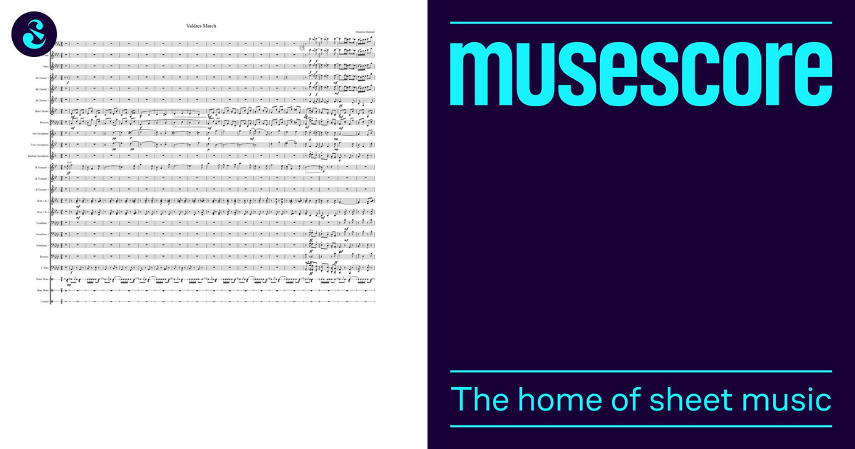 Valdres March Sheet Music for Trombone, Tuba, Flute, Oboe & more ...