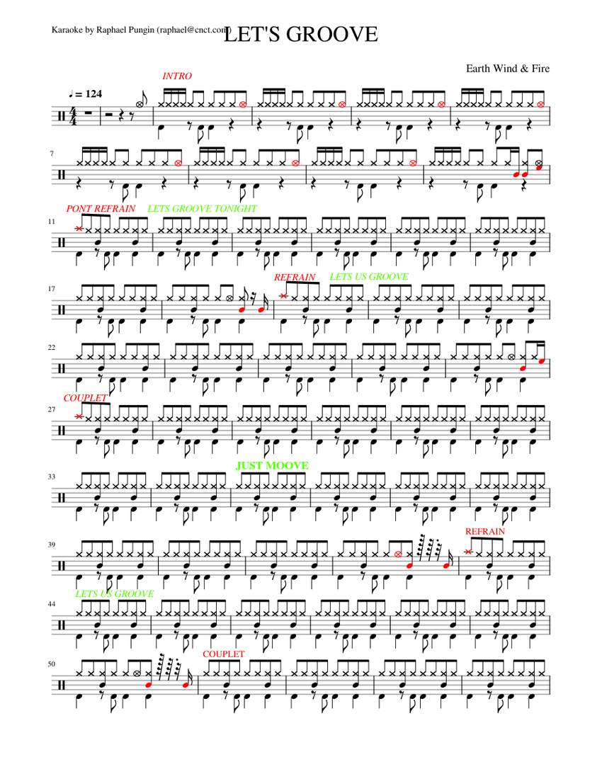 LET'S_GROOVE DRUMS Sheet Music for Drum group (Percussion Ensemble ...