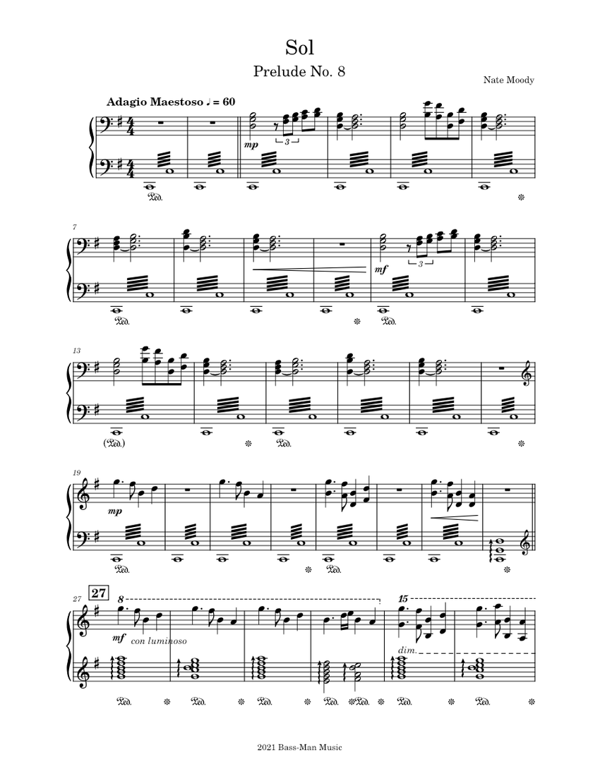 Sol Sheet Music for Piano (Solo) | MuseScore.com