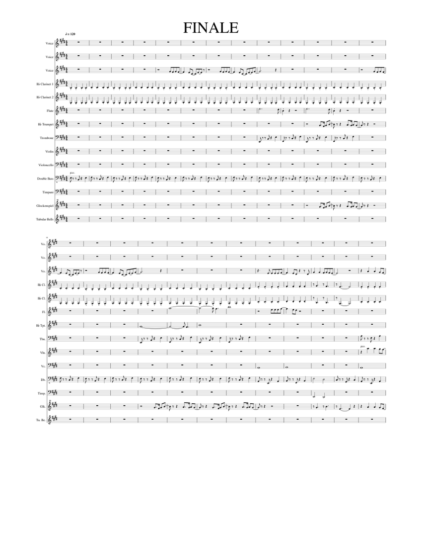 FINALE Sheet music for Piano, Trombone, Vocals, Flute & more ...