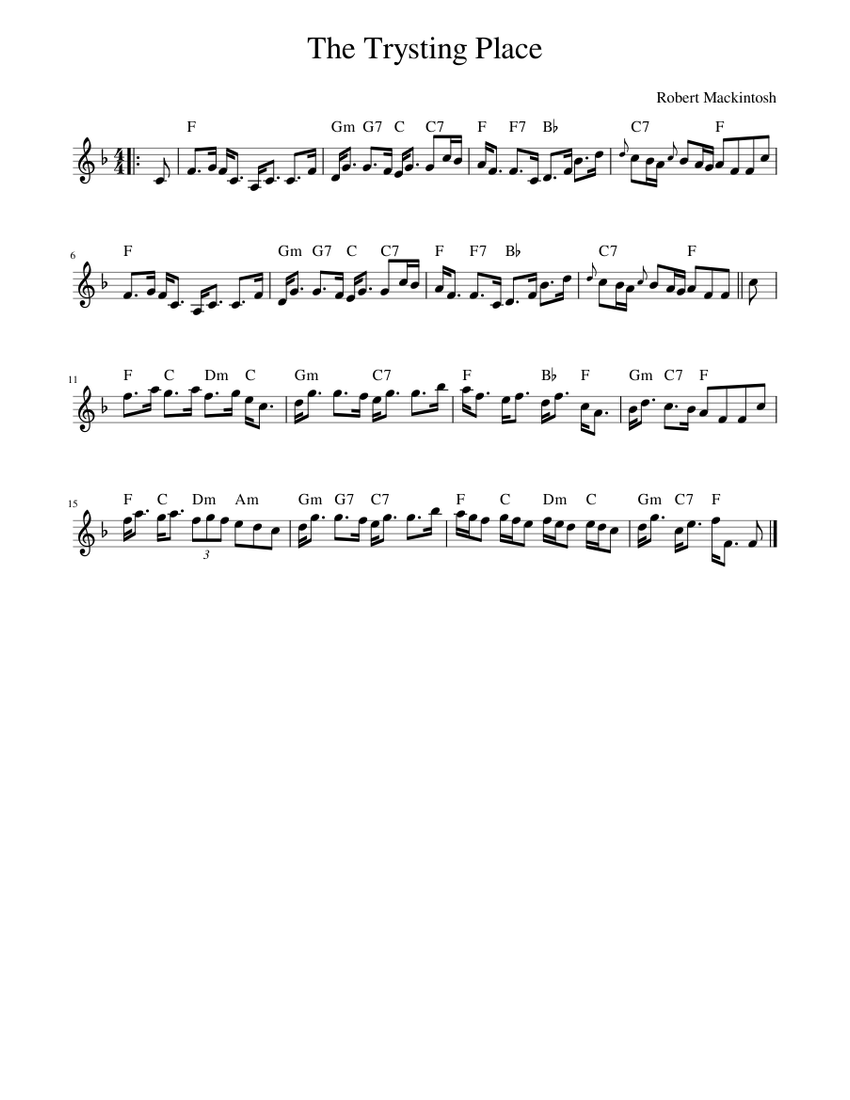 Robert Mackintosh - The Trysting Place Sheet music for Piano (Solo ...