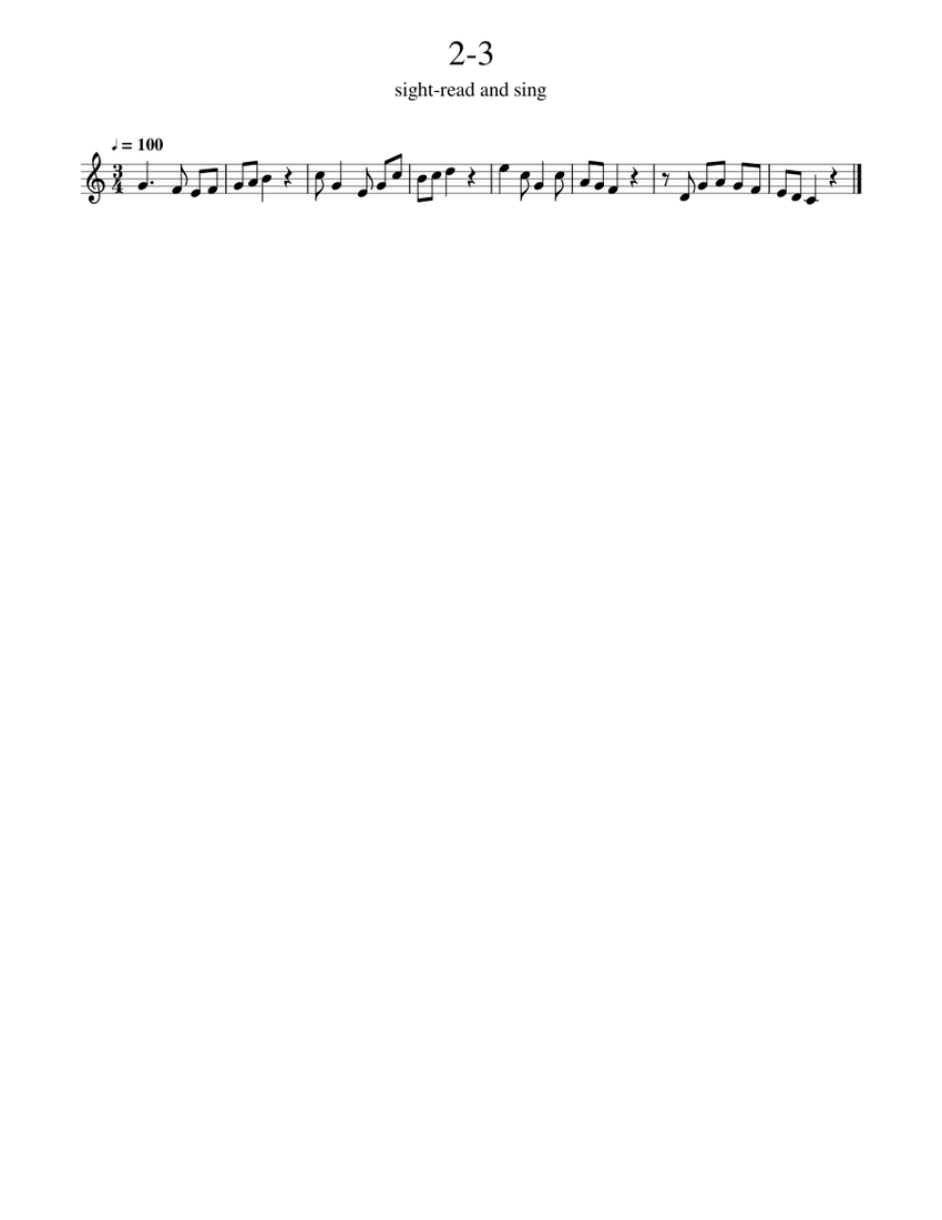 2-3 Sheet music for Piano (Solo) Easy | Musescore.com