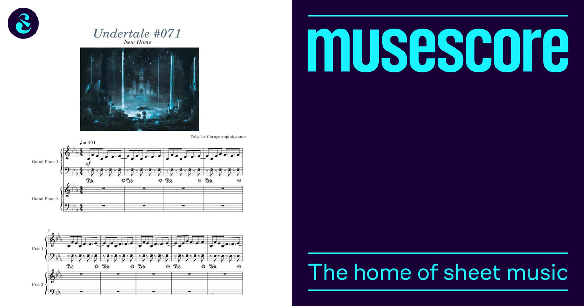 Undertale - 071 – Toby Fox Sheet Music for Piano (Piano Duo) | MuseScore.com