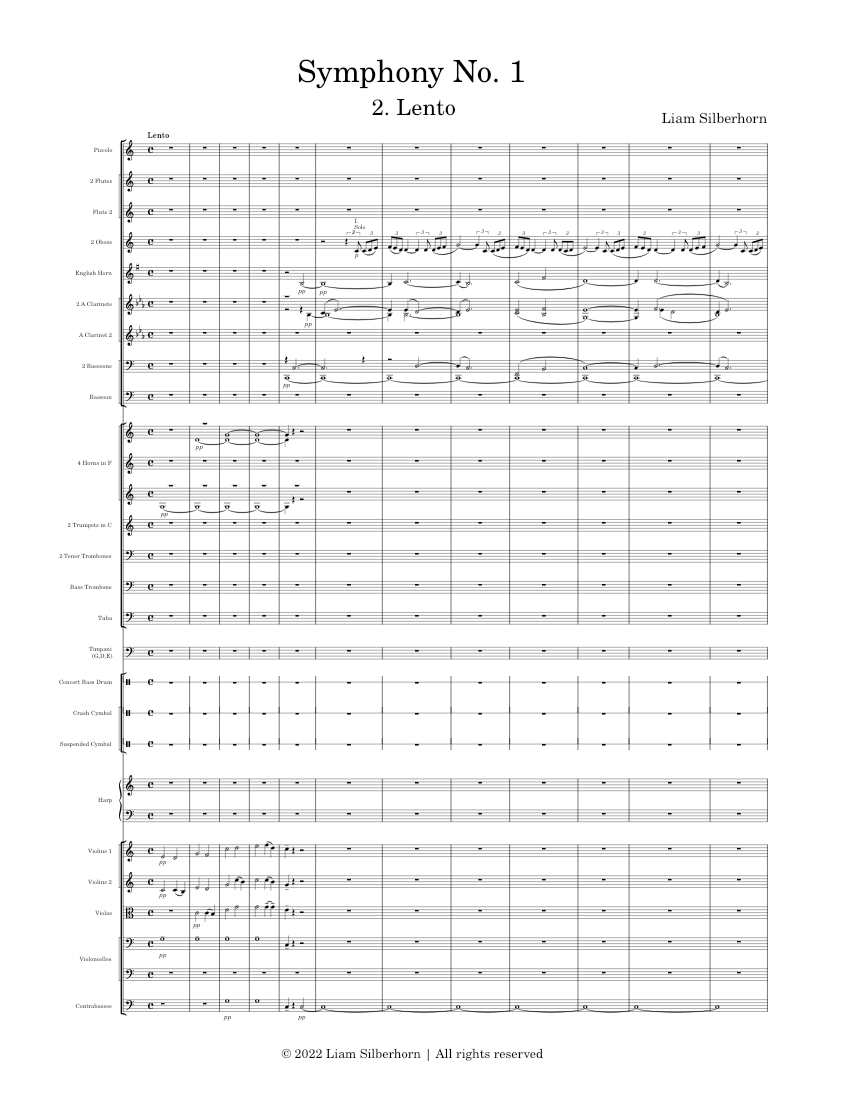 Liam Silberhorn-Symphony No. 1-Mvmt.2 - piano tutorial