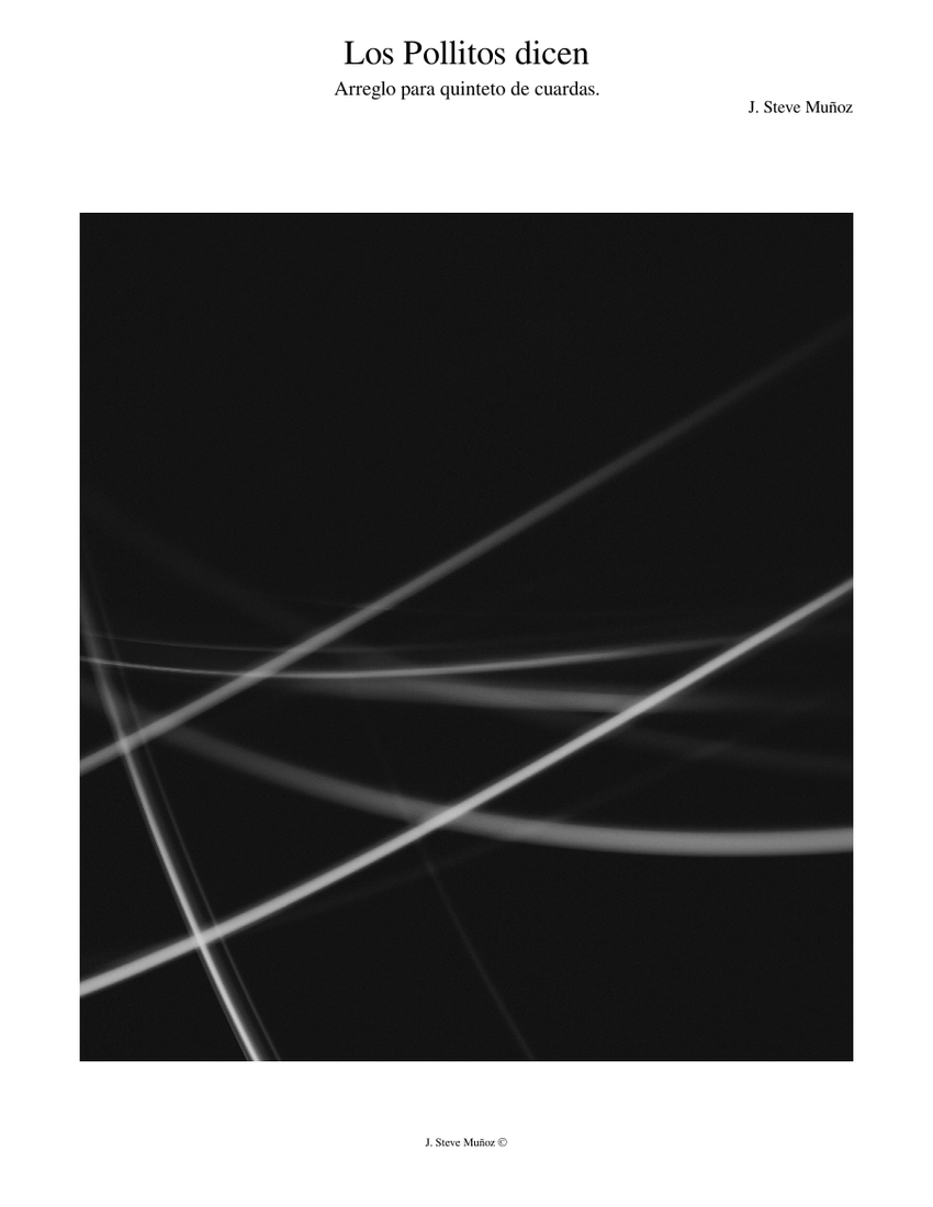 Los pollitos dicen Sheet music for Contrabass, Violin, Viola, Cello ...