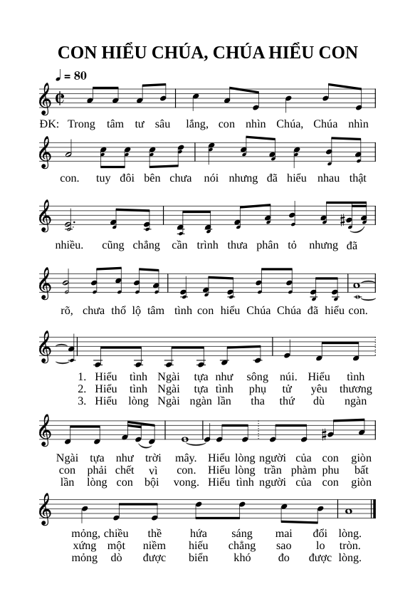 CON HIEU CHUA... Sheet music for Piano (Solo) Easy | Musescore.com
