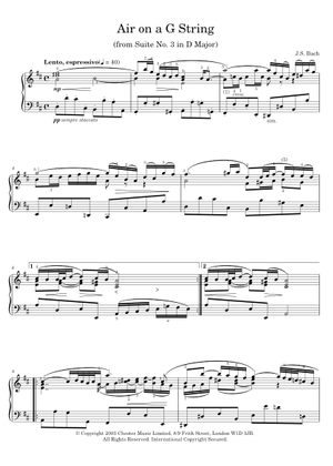 Air Bach Violin Sheet Music for Violin (Solo) | MuseScore.com