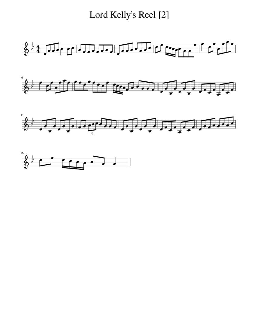 Lord Kelly’s Reel Sheet music for Piano (Solo) | Musescore.com