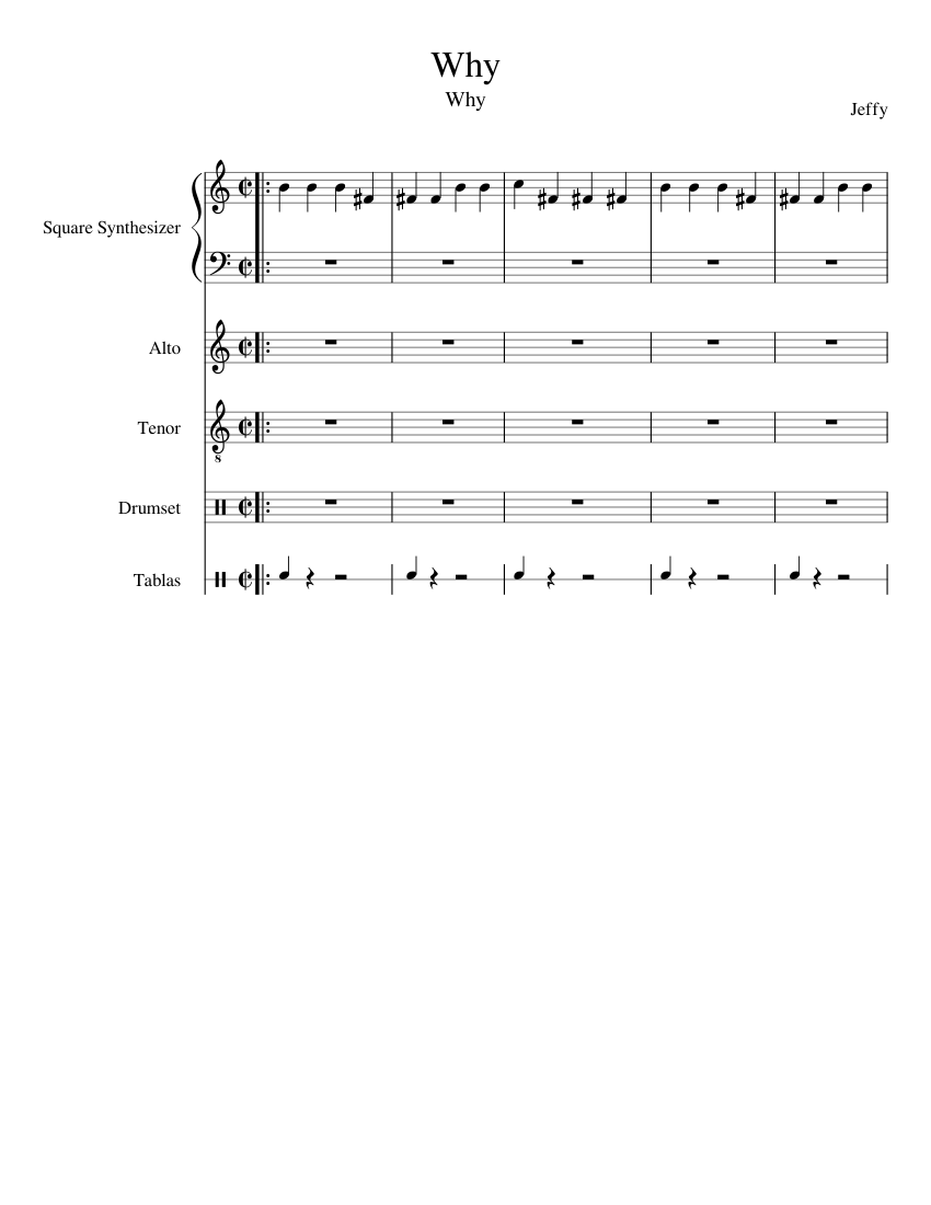 Why Jeffy - piano tutorial