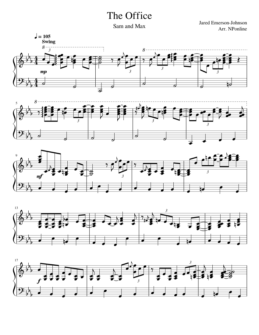 Sam and Max Save the World: The Office – Jared Emerson-Johnson Sheet ...