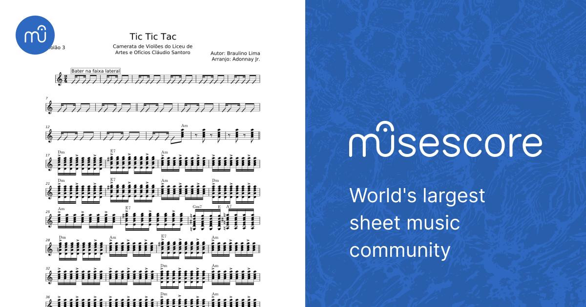 Tic Tic Tac - Braulino Lima Sheet Music for Violin (Solo) | MuseScore.com