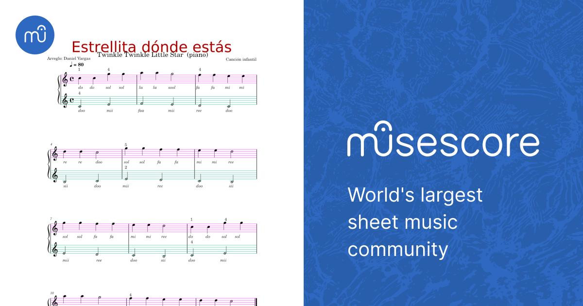 Estrellita donde estas – Wolfgang Amadeus Mozart Estrellita dónde estás ...