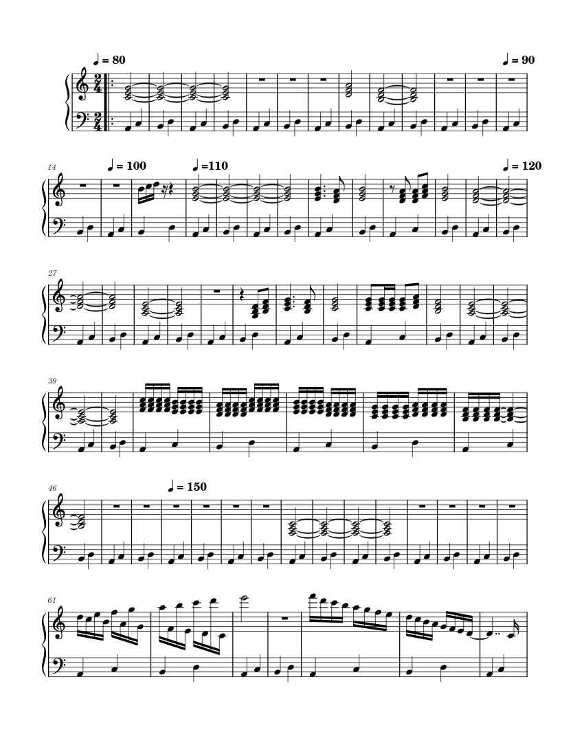 Tempo Piano Sheet music for Piano (Solo) Easy | Musescore.com