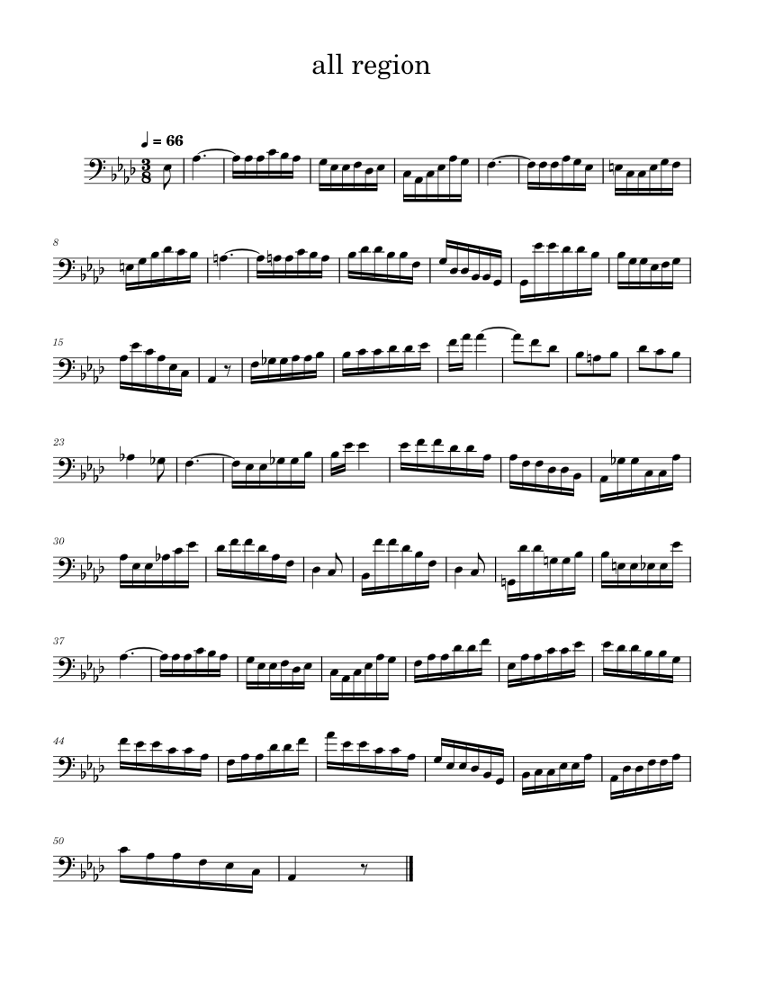 all region Sheet Music for Trombone (Solo) | MuseScore.com