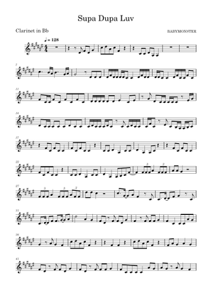 Play Official version of Supa Dupa Luv Sheet Music by BABYMONSTER for ...