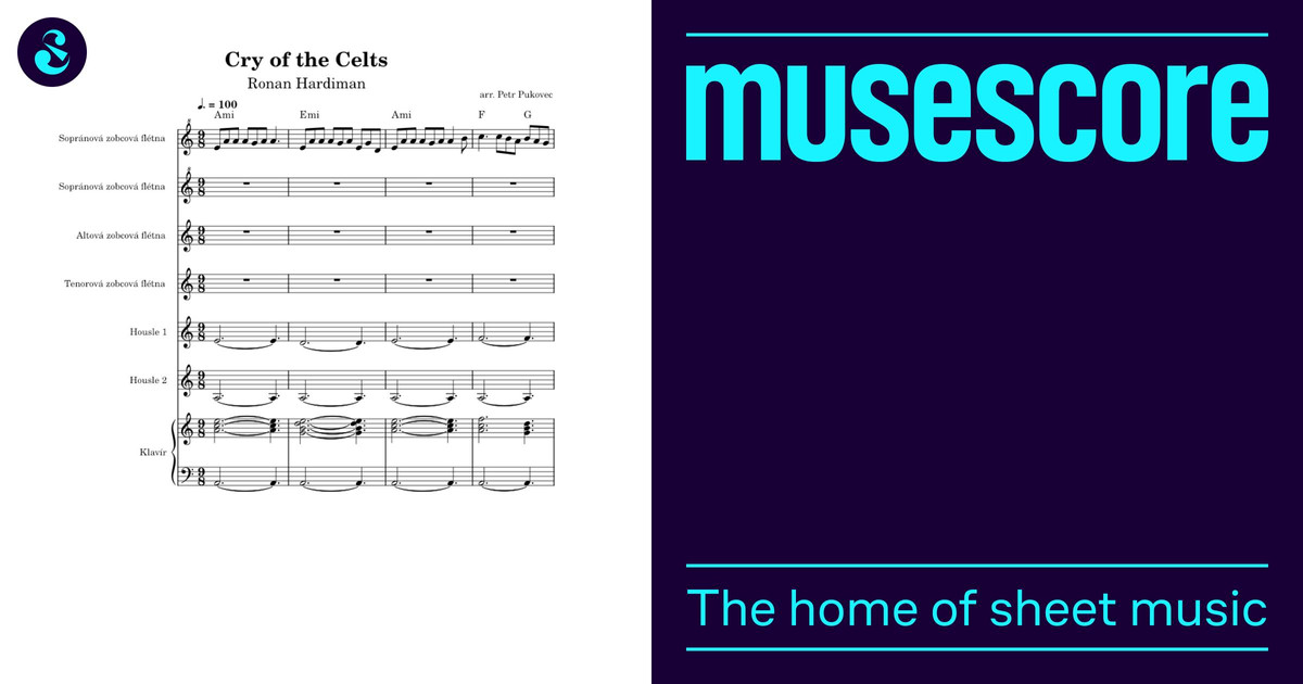 Cry Of The Celts Lord Of Dance - Ronan Hardiman Sheet Music with Chords ...