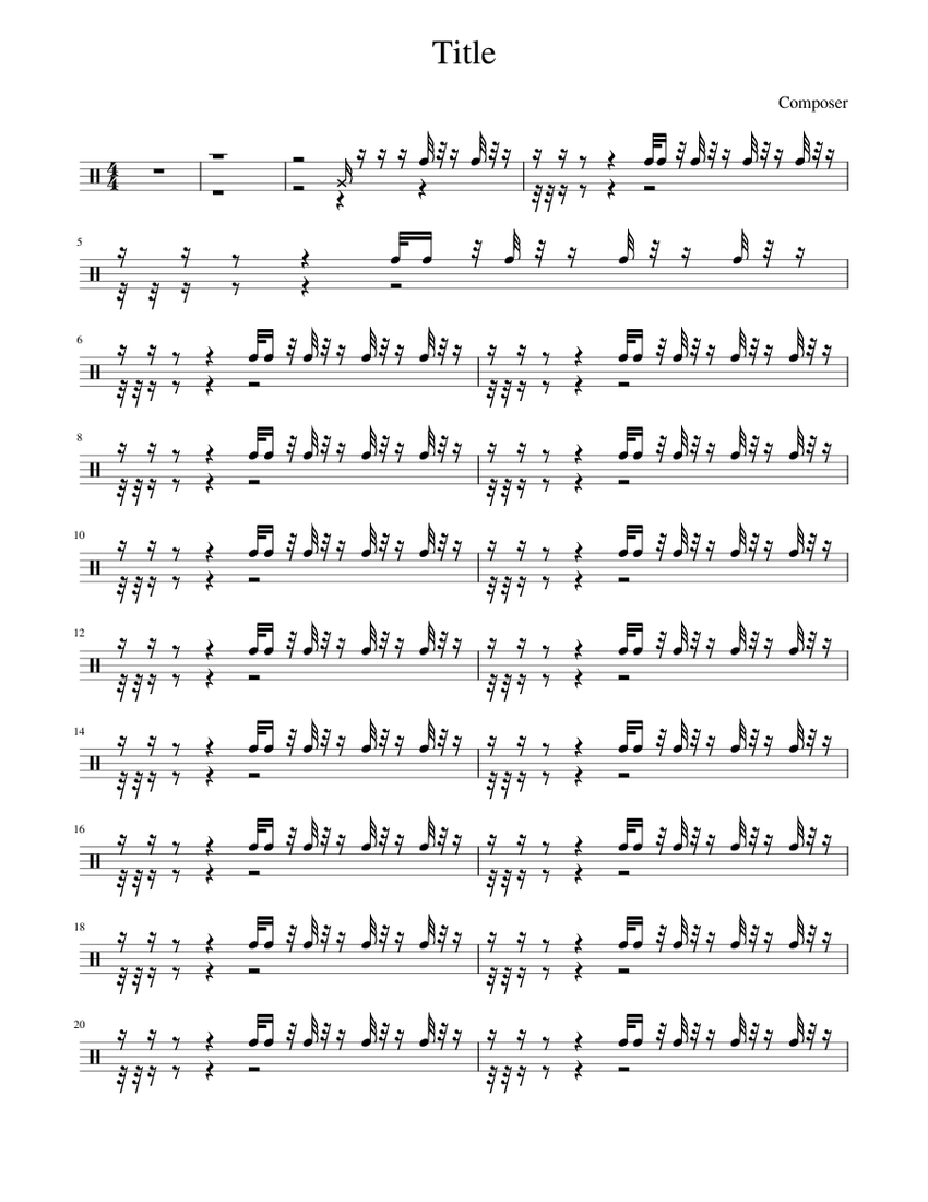 vamp bam Sheet Music for Piano (Solo) easy | MuseScore.com