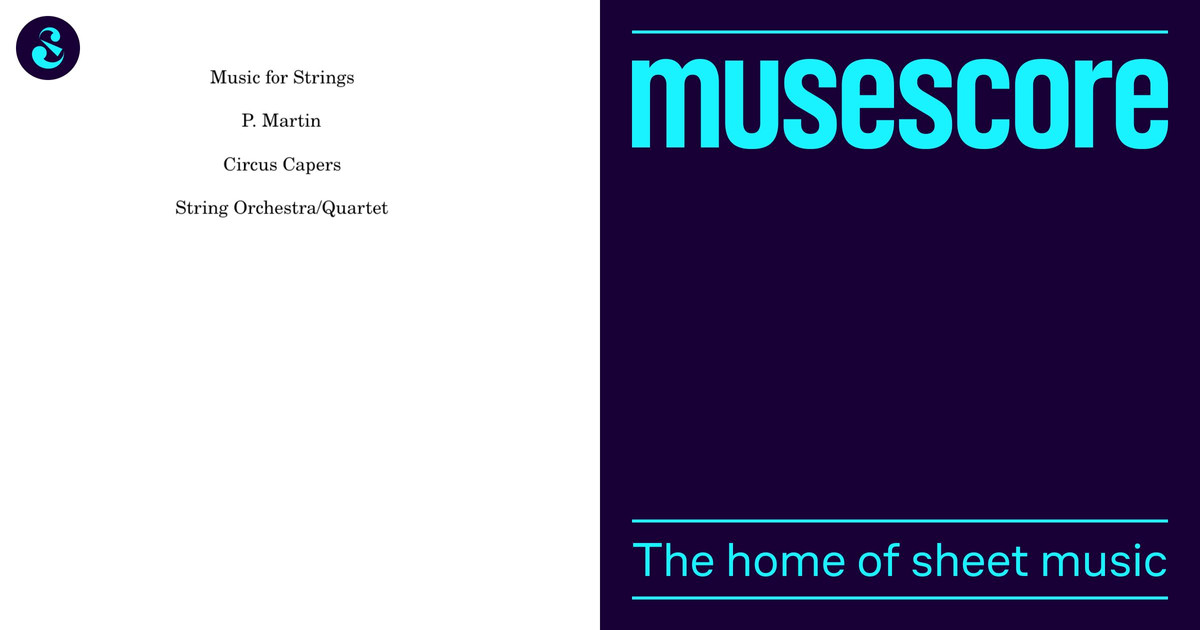 Circus Capers - P. Martin Sheet music for Violin, Viola, Cello (String ...