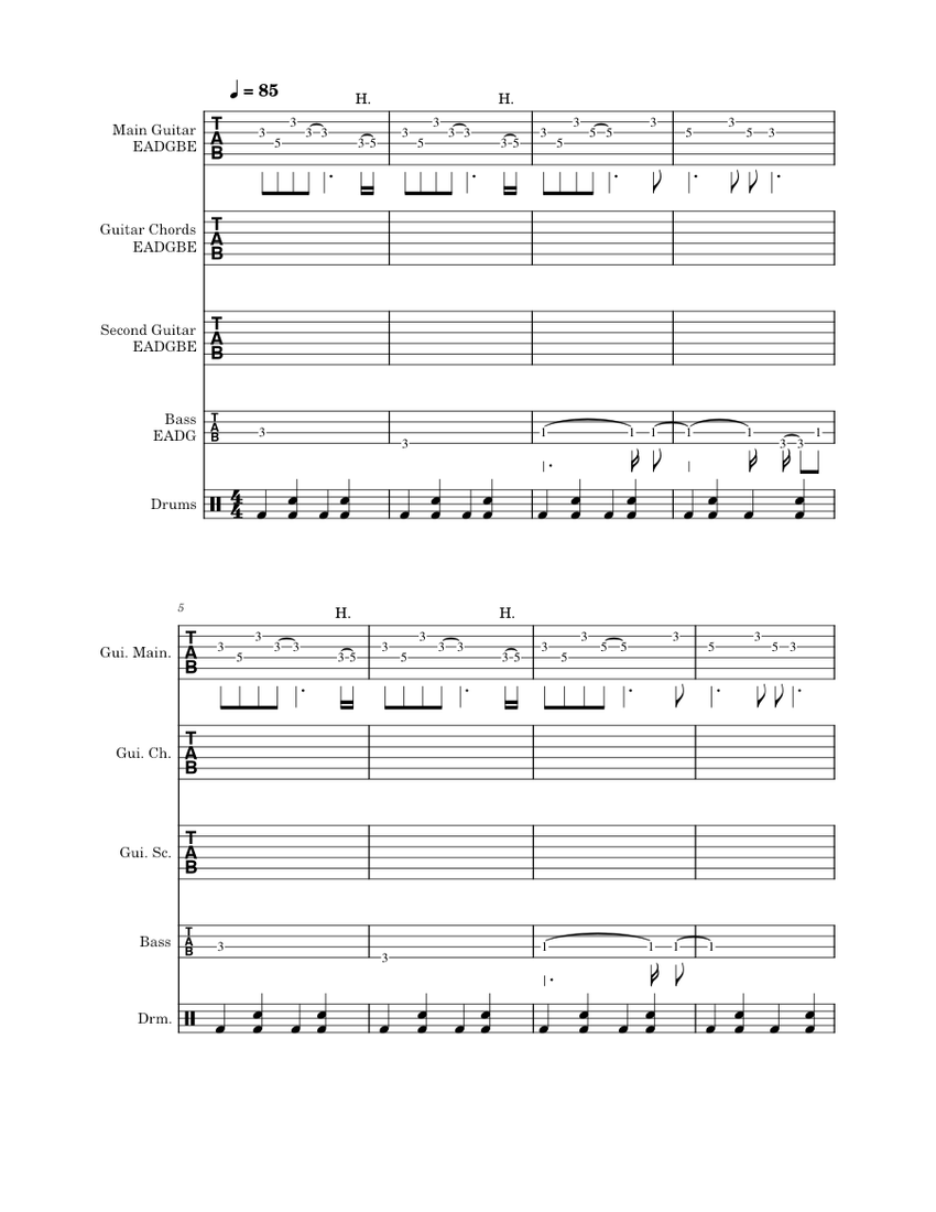 Daddy Issues by The Neighbourhood Sheet Music and Tab for Guitar, Bass ...