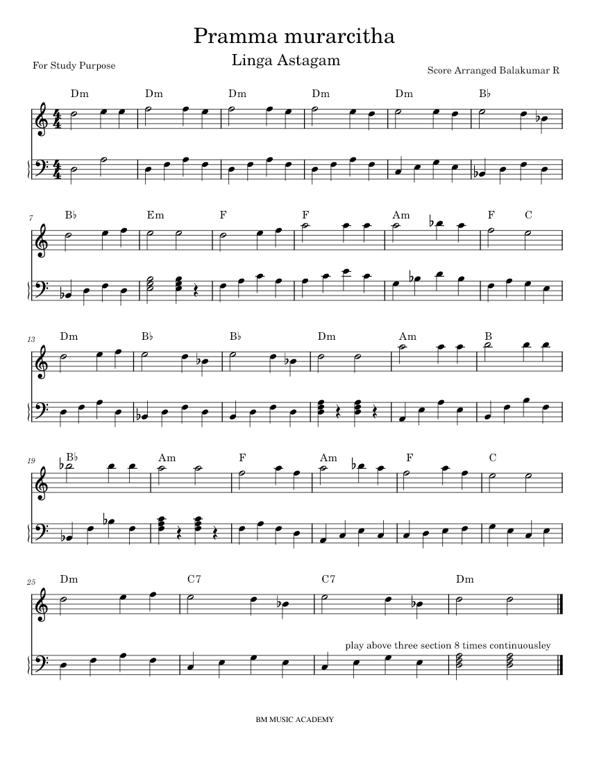 pramma_murarcitha Sheet music for Piano (Piano Duo) | Musescore.com