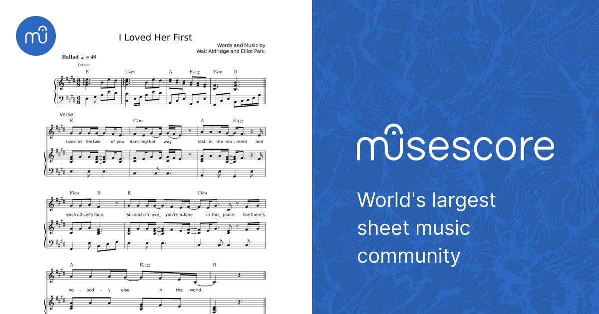 I Loved Her First - Heartland Sheet Music with Chords for Piano ...