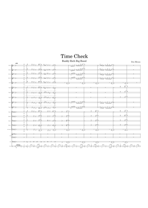 Time Check – Don Menza Sax Soli Sheet Music for Saxophone alto ...