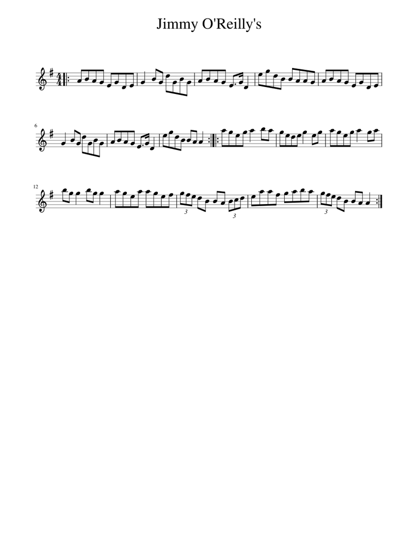 Jimmy O'Reilly's Sheet music for Piano (Solo) | Musescore.com