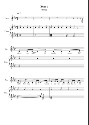 Halsey Castle Sheet Music Voice