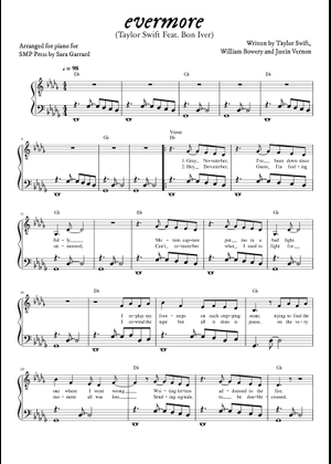 Ever More Piano Sheet Music Welcome To New York By Taylor Swift Easy