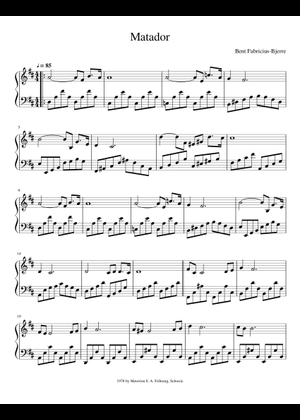 Matador Sheet Music for Trumpet other (Brass Duet) | MuseScore.com
