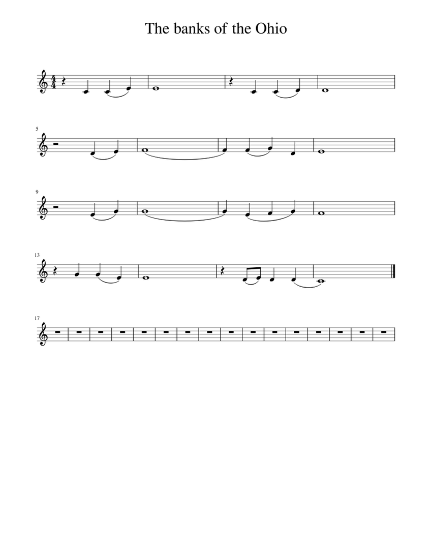 The banks of the Ohio Sheet Music for Guitar (Solo) | MuseScore.com