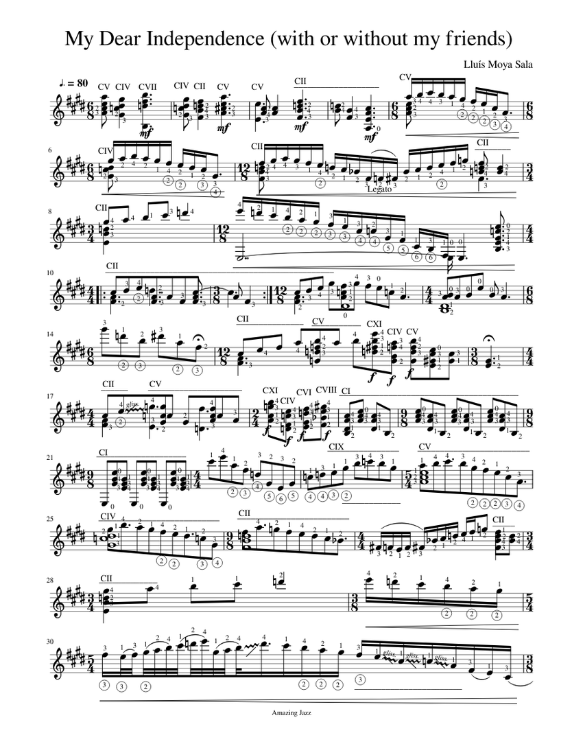 My Dear Independence Sheet Music for Piano (Solo) Easy | MuseScore.com