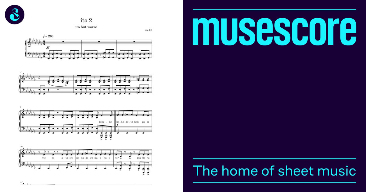 ito 2 Sheet music for Piano (Solo) | Musescore.com