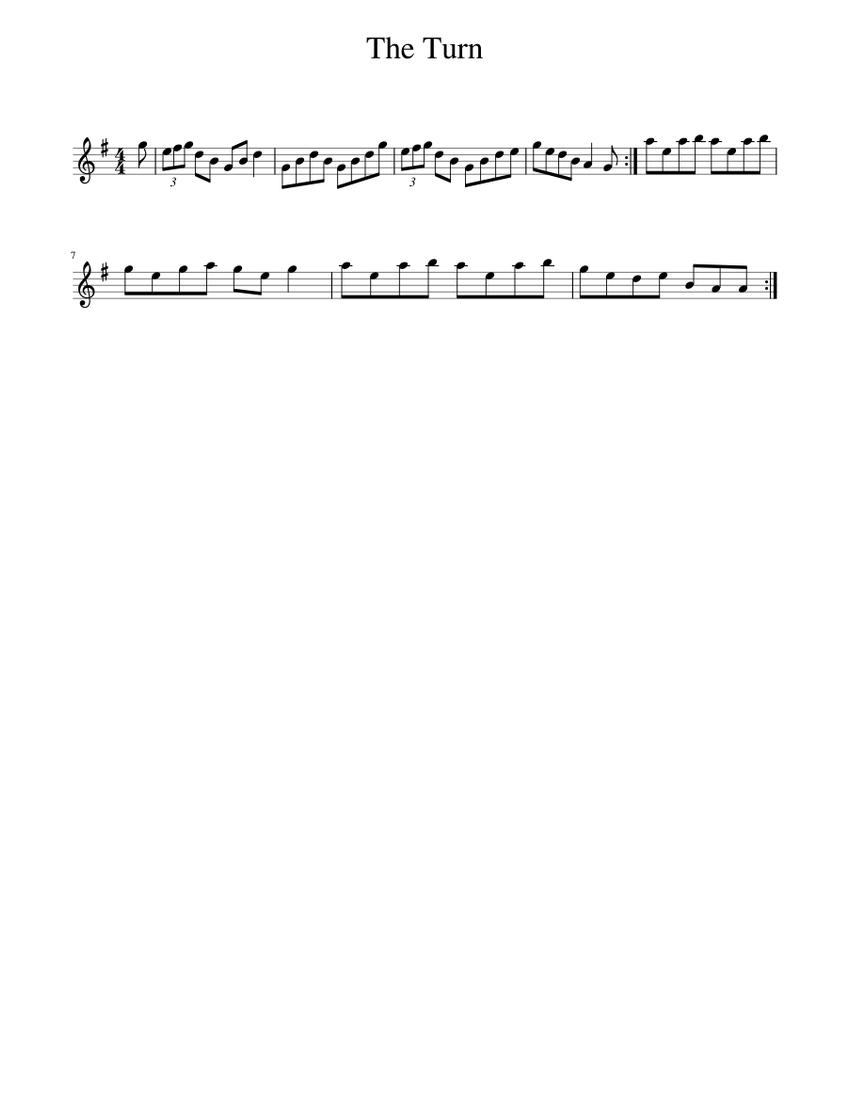 The Turn Sheet music for Piano (Solo) | Musescore.com