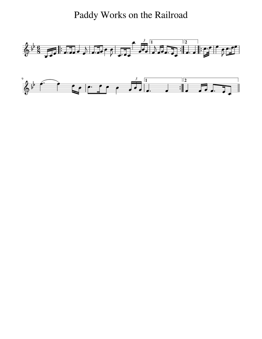 Paddy Works on the Railroad Sheet music for Piano (Solo) | Musescore.com