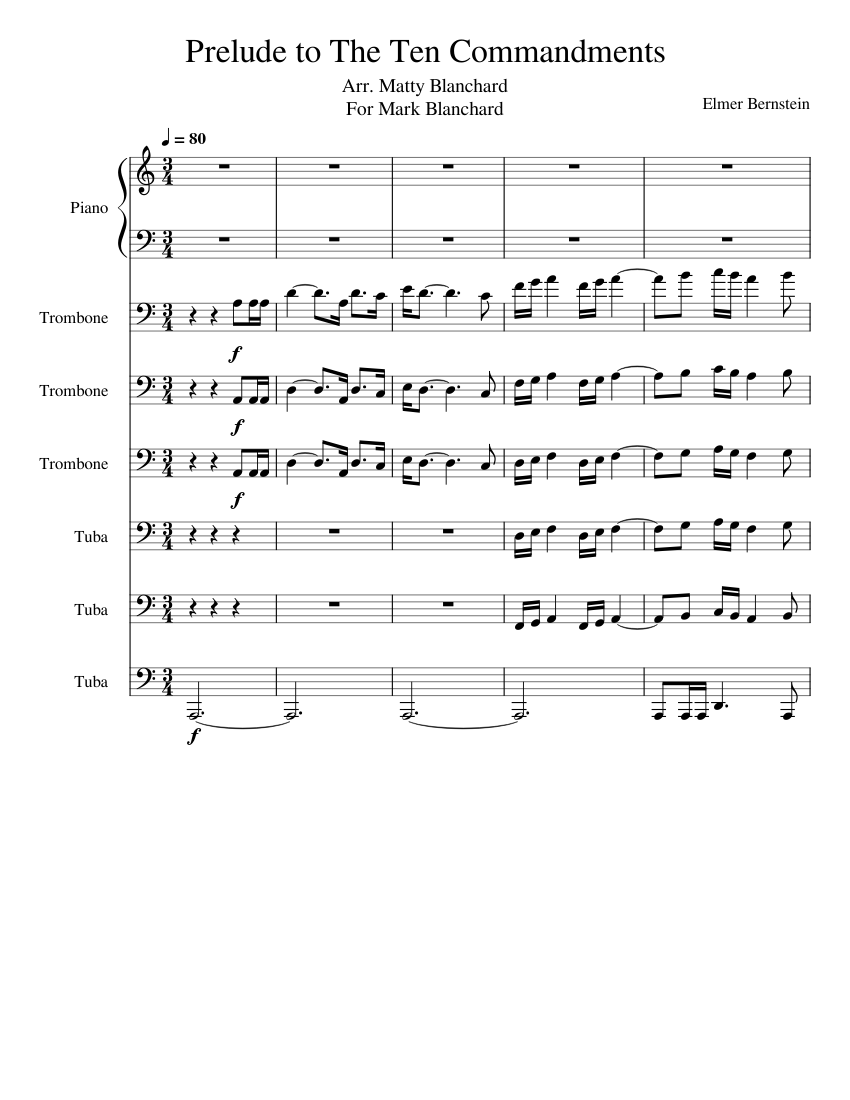 Ten Commandments Prelude – Elmer Bernstein Prelude to The Ten ...