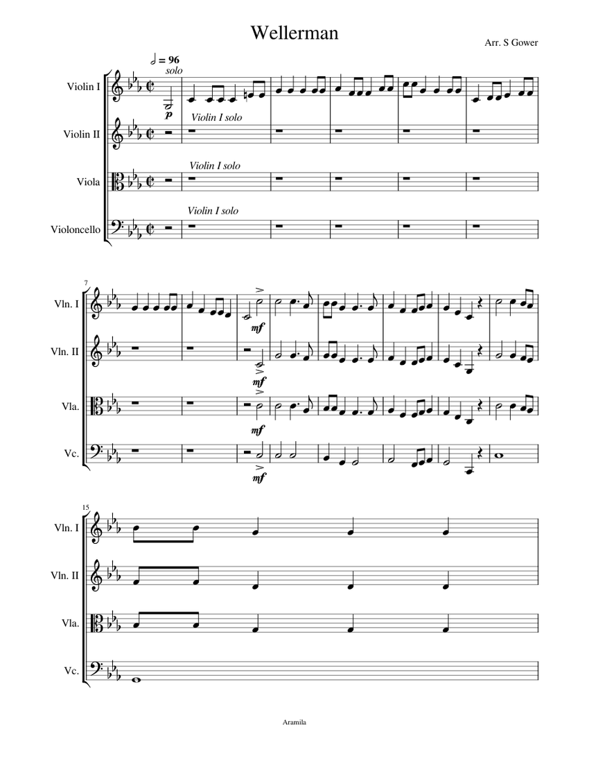 Wellerman – The Longest Johns Wellerman - String Quartet Sheet music ...
