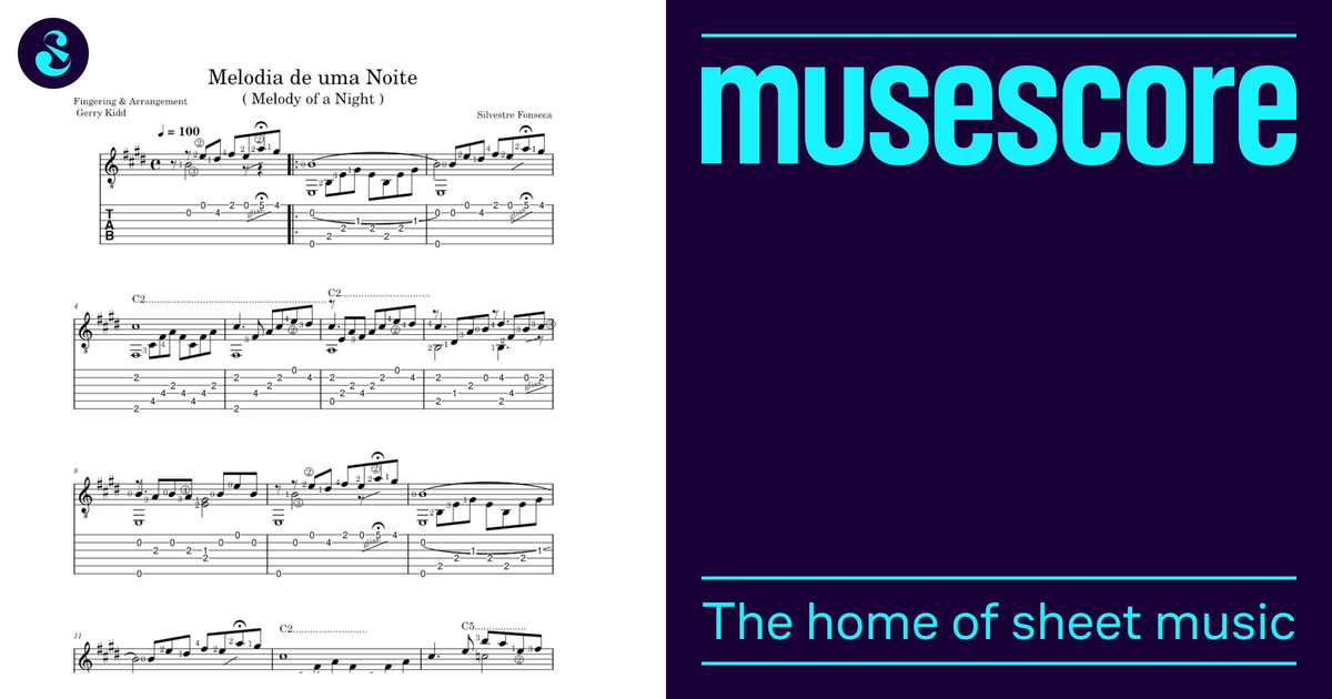 Melodia de uma noite – Silvestre Fonseca Melodia de uma Noite Sheet ...