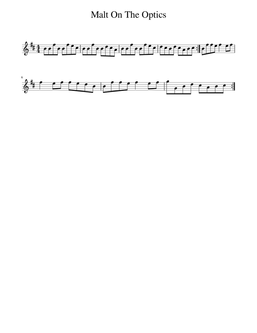 Malt On The Optics Sheet music for Piano (Solo) Easy | Musescore.com