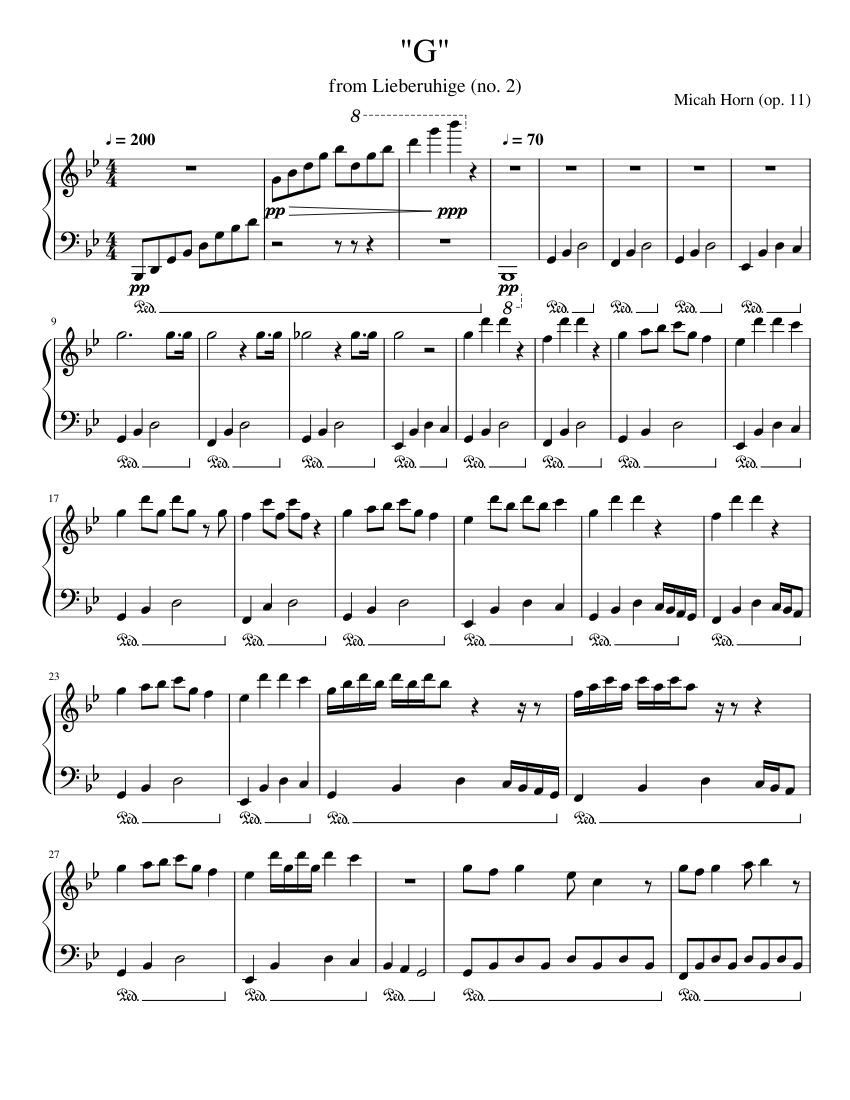 "G" Sheet music for Piano (Solo) Easy | Musescore.com
