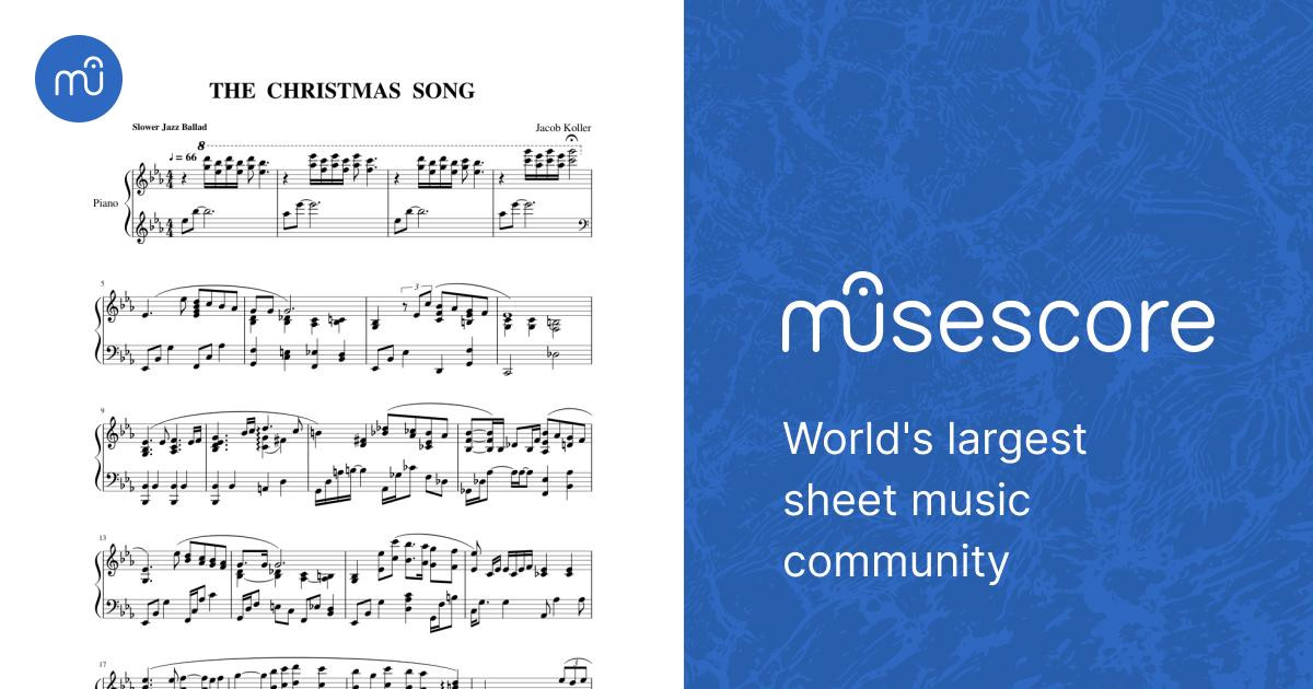 THE CHRISTMAS SONG Sheet Music for Piano (Solo) | MuseScore.com