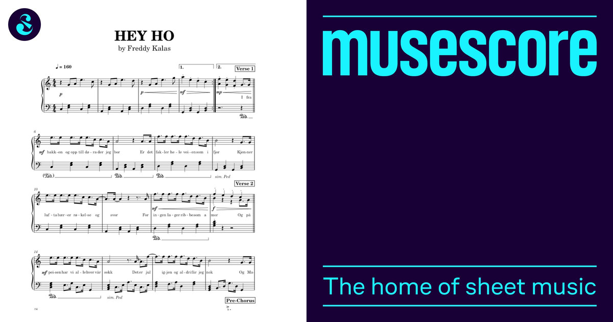 Hey Ho - Freddy Kalas Sheet Music for Piano (Solo) | MuseScore.com