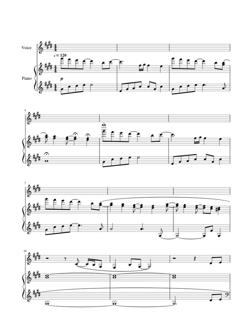 Never Felt This Way Sheet Music for Piano, Voice (other) (Piano-Voice ...